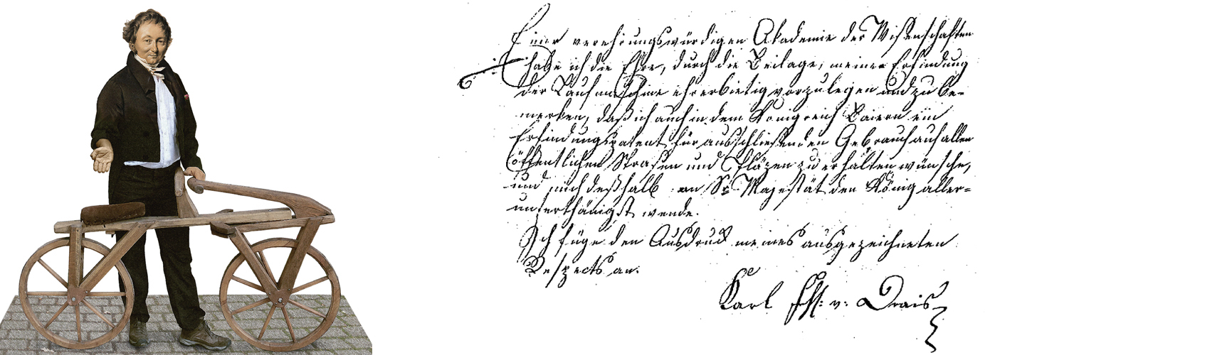 Danke Karl Drais | Erfinder des Laufrades, dem Vorgänger des Fahrrades ...